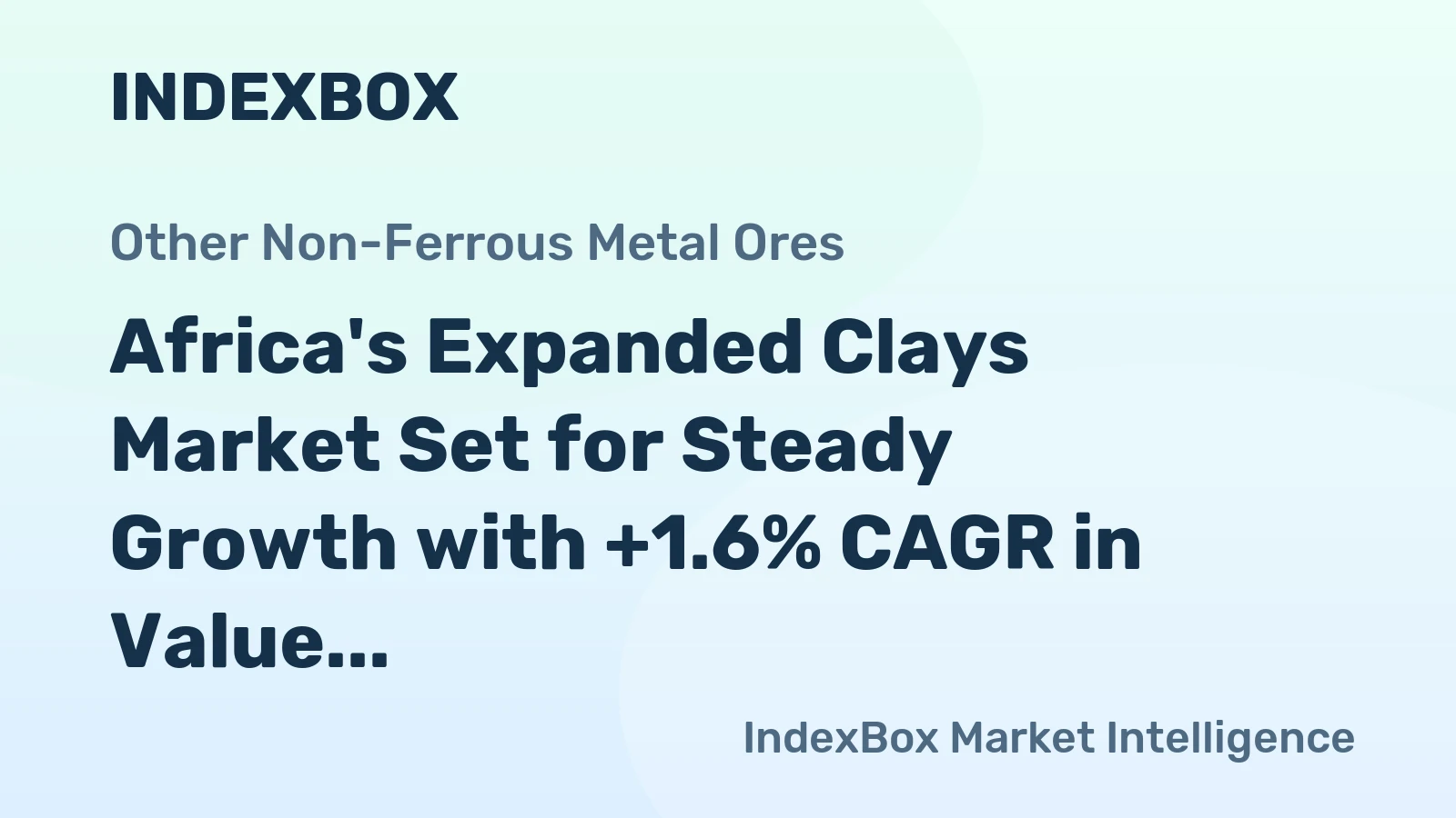 Africa's Expanded Clays Market Set for Steady Growth with +1.6% CAGR in Value