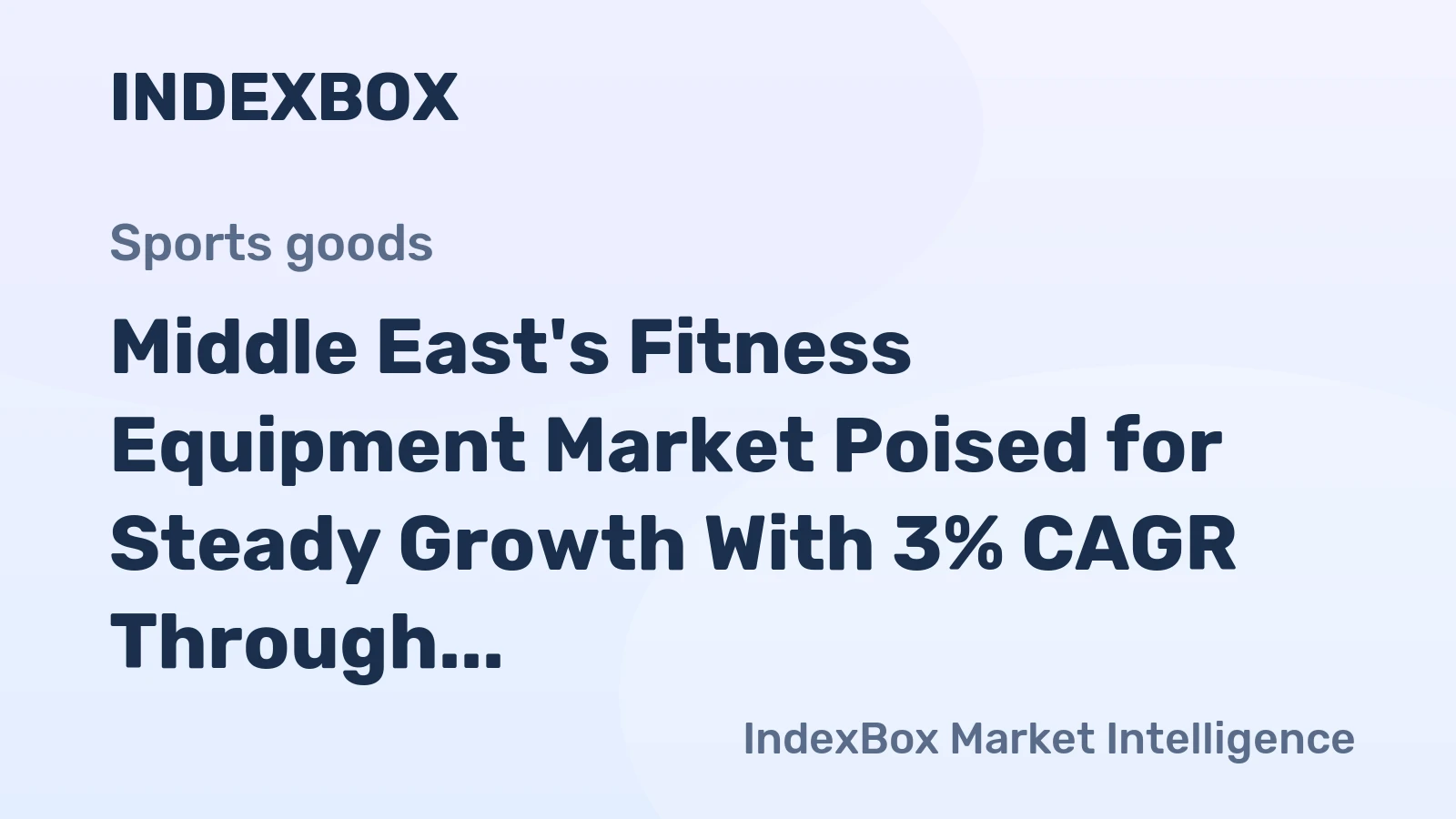 Middle East's Fitness Equipment Market Poised for Steady Growth With 3% CAGR Through 2035