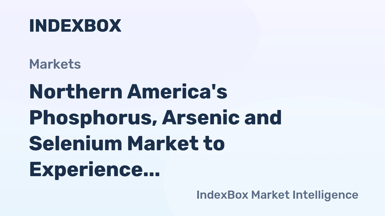 Northern America's Phosphorus, Arsenic and Selenium Market to Experience +4.1% CAGR Growth Through 2035