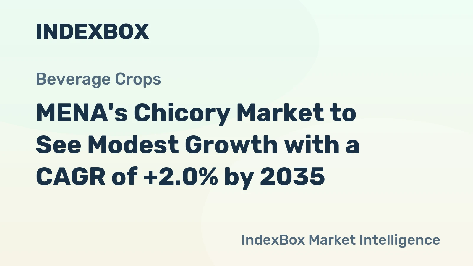 MENA's Chicory Market to See Modest Growth with a CAGR of +2.0% by 2035