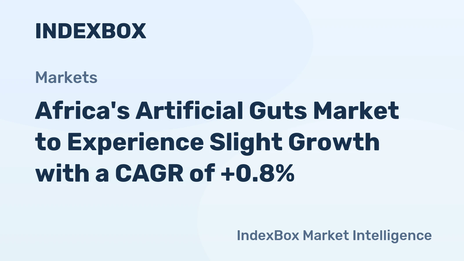 Africa's Artificial Guts Market to Experience Slight Growth with a CAGR of +0.8%