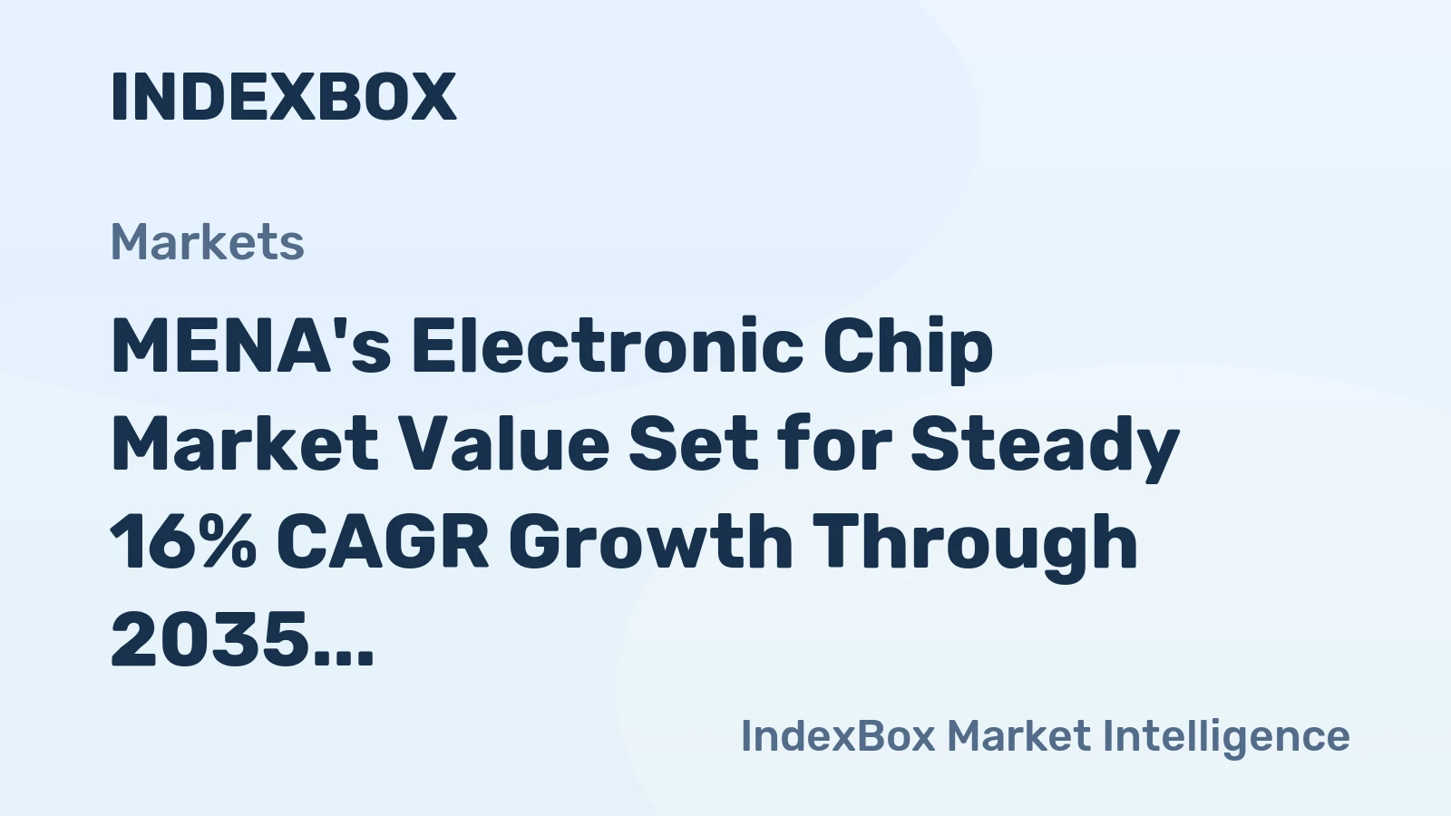 MENA's Electronic Chip Market Value Set for Steady 16% CAGR Growth Through 2035