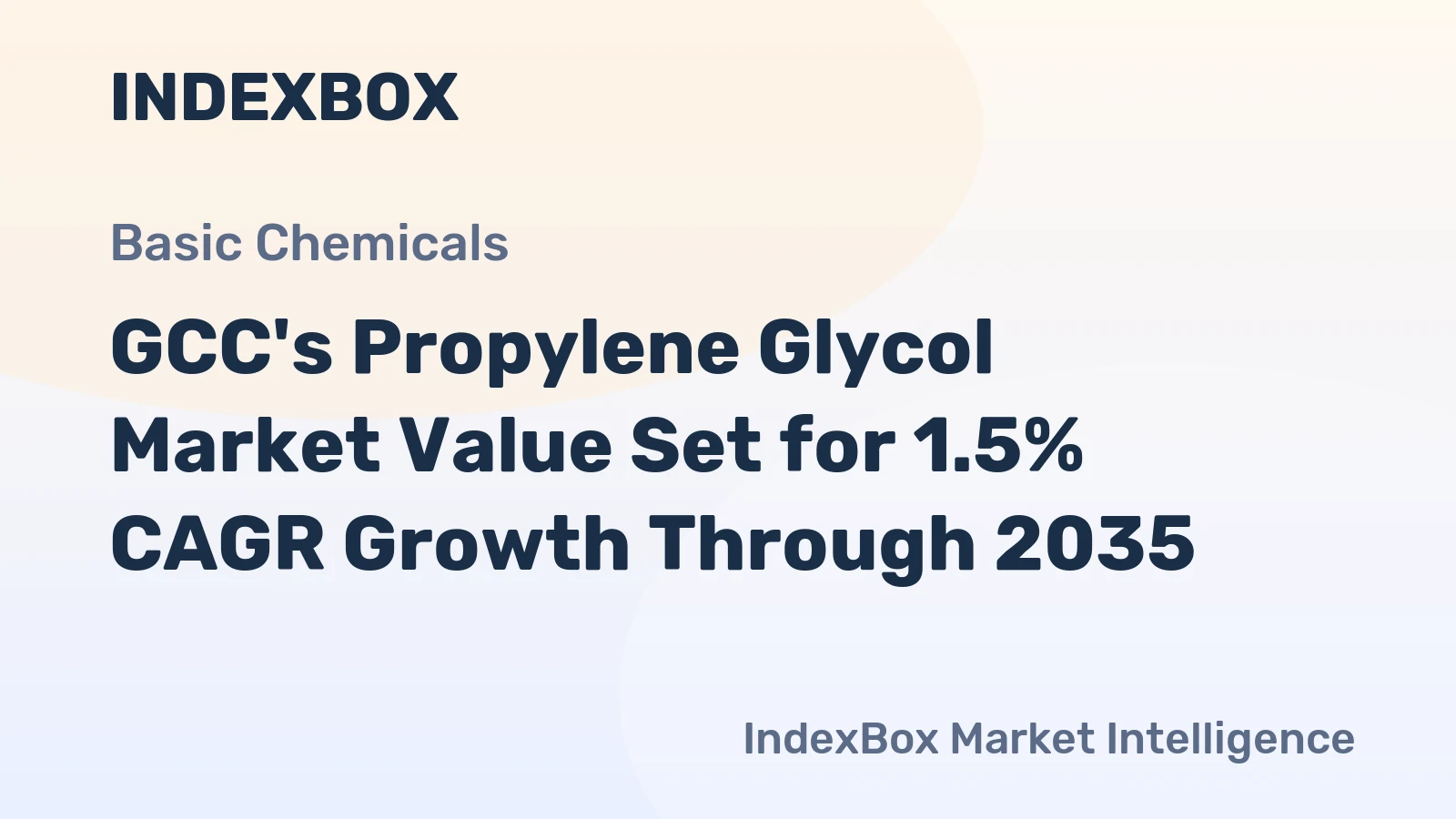 GCC's Propylene Glycol Market Value Set for 1.5% CAGR Growth Through 2035