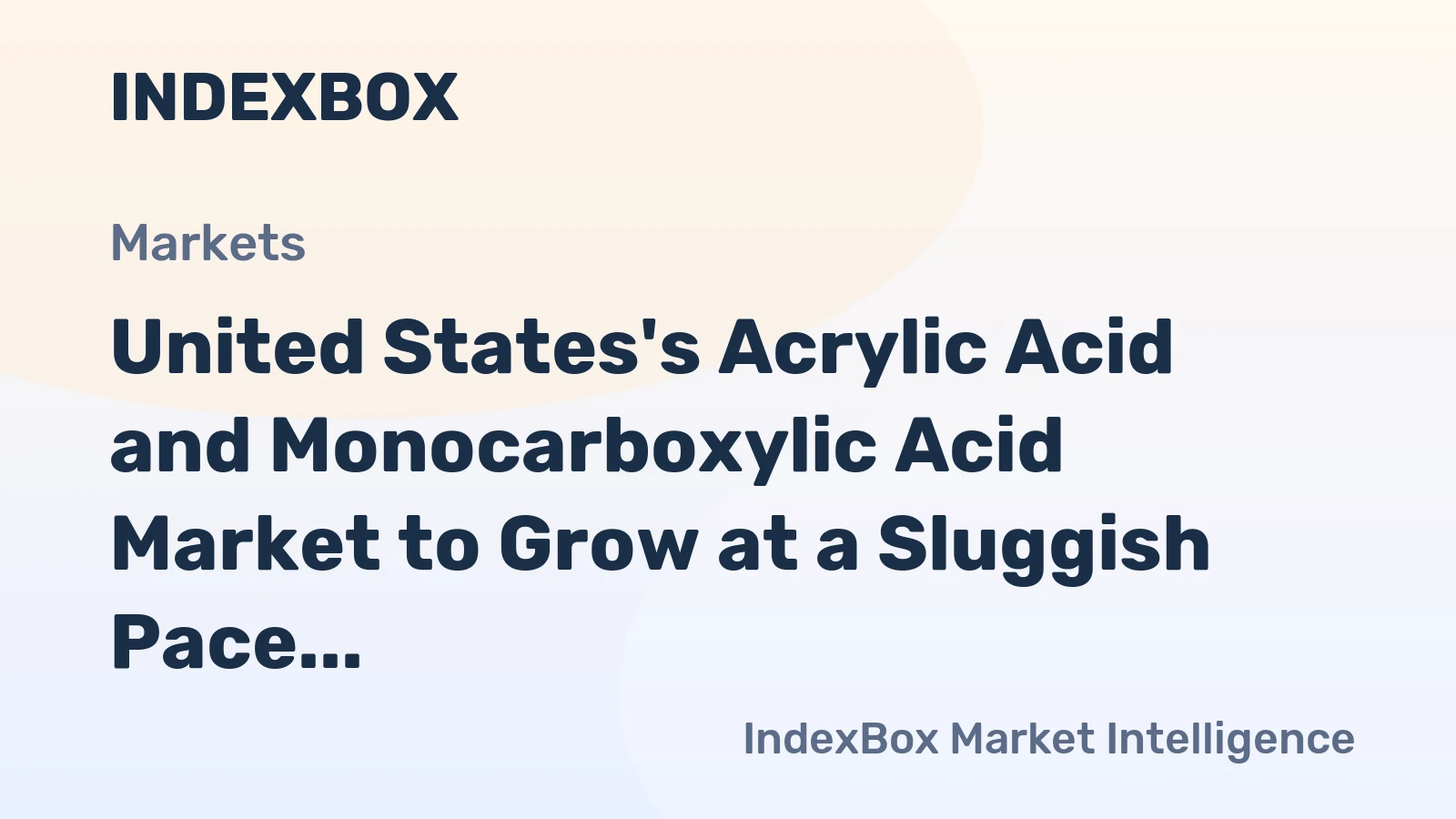 United States's Acrylic Acid and Monocarboxylic Acid Market to Grow at a Sluggish Pace with a CAGR of +0.1% from 2024 to 2035