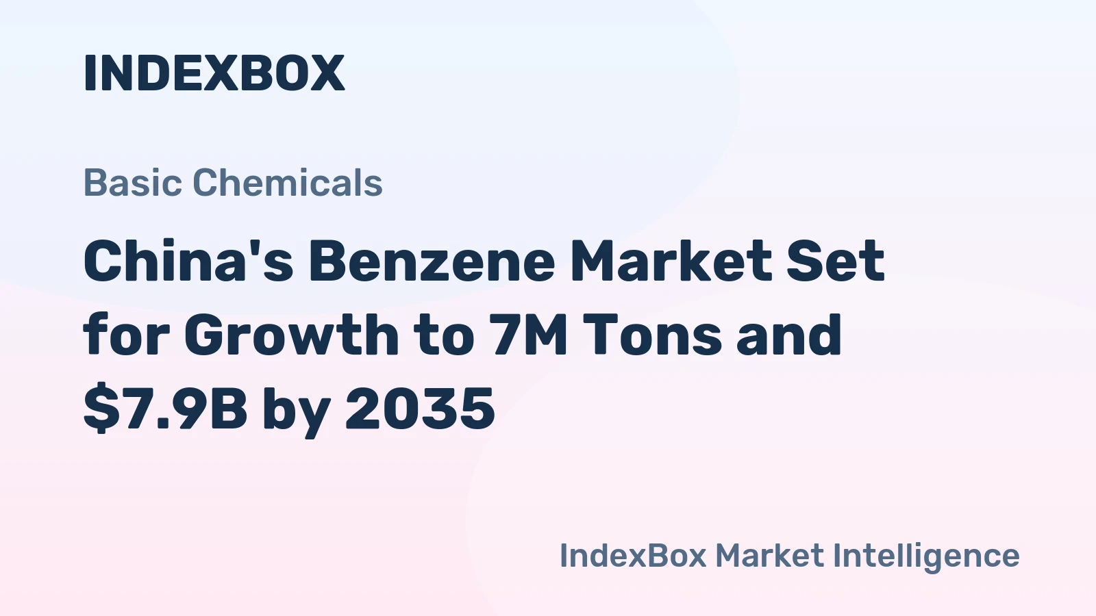China's Benzene Market Set for Growth to 7M Tons and $7.9B by 2035