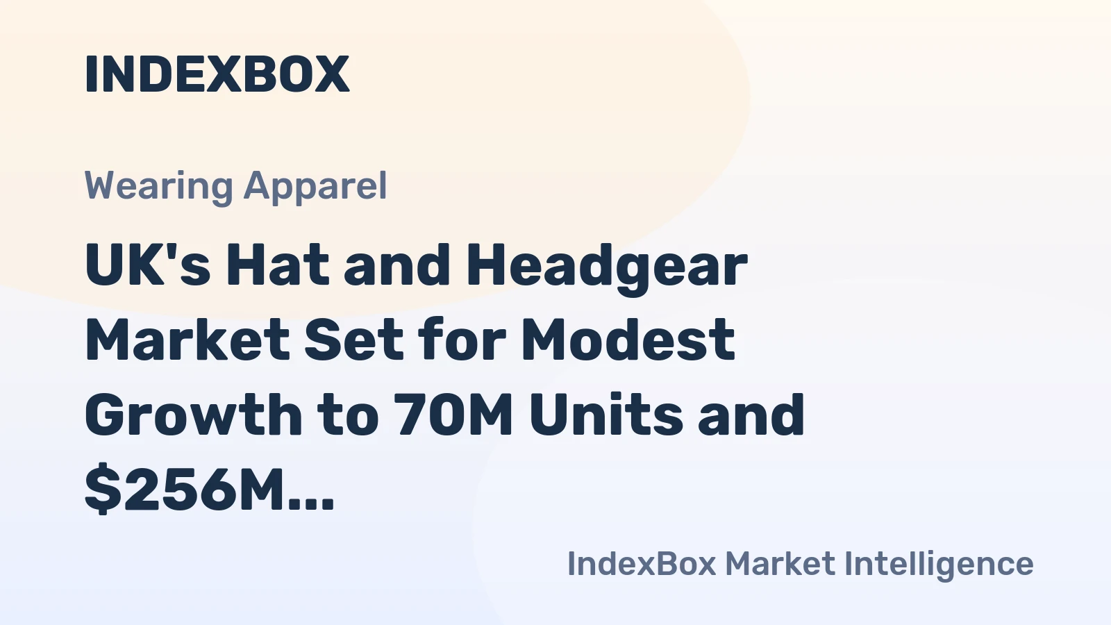 UK's Hat and Headgear Market Set for Modest Growth to 70M Units and $256M Value