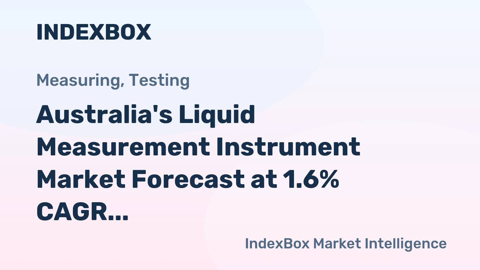 Australia's Liquid Measurement Instrument Market Forecast at 1.6% CAGR Through 2035