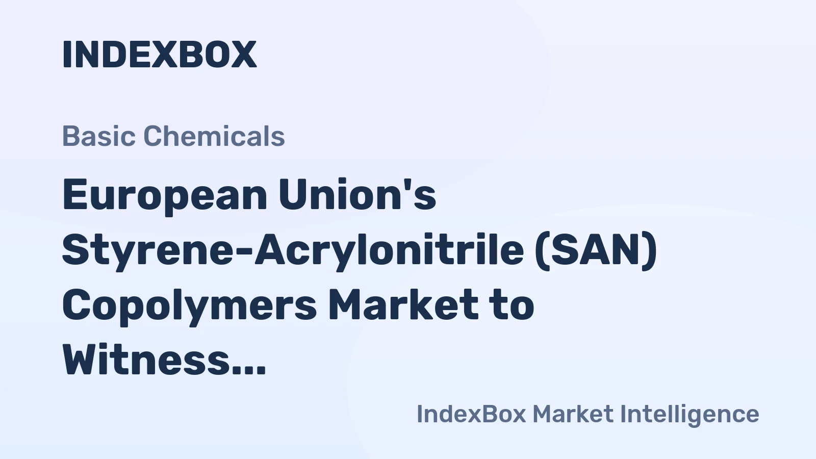 European Union's Styrene-Acrylonitrile (SAN) Copolymers Market to Witness Steady Growth with a CAGR of +2.4% from 2024-2035