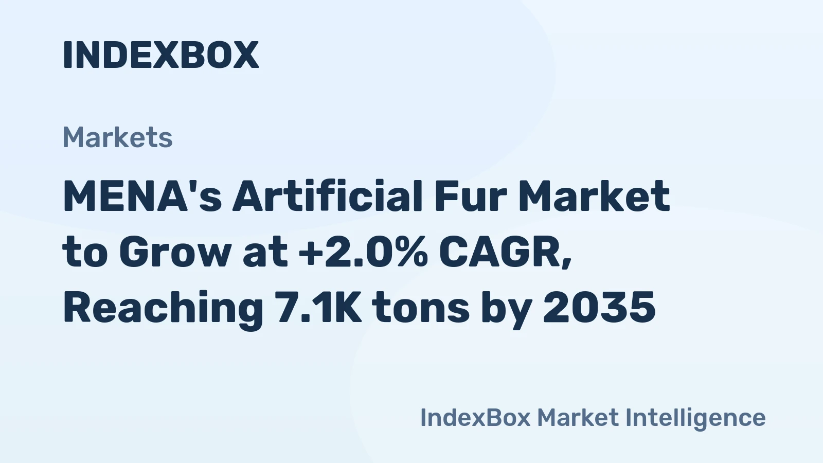 MENA's Artificial Fur Market to Grow at +2.0% CAGR, Reaching 7.1K tons by 2035