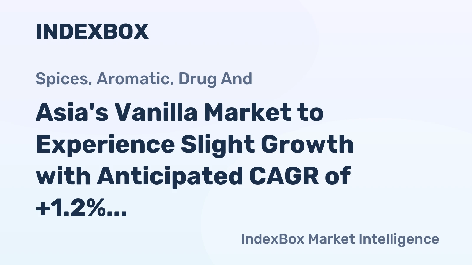 Asia's Vanilla Market to Experience Slight Growth with Anticipated CAGR of +1.2% by 2035