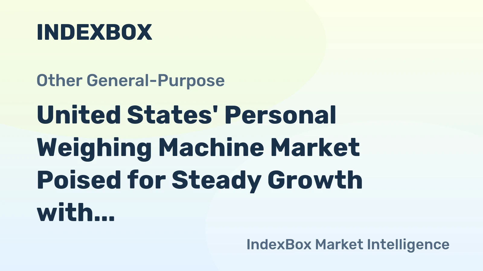United States' Personal Weighing Machine Market Poised for Steady Growth with 3% CAGR