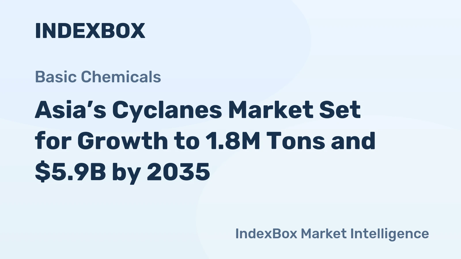 Asia’s Cyclanes Market Set for Growth to 1.8M Tons and $5.9B by 2035