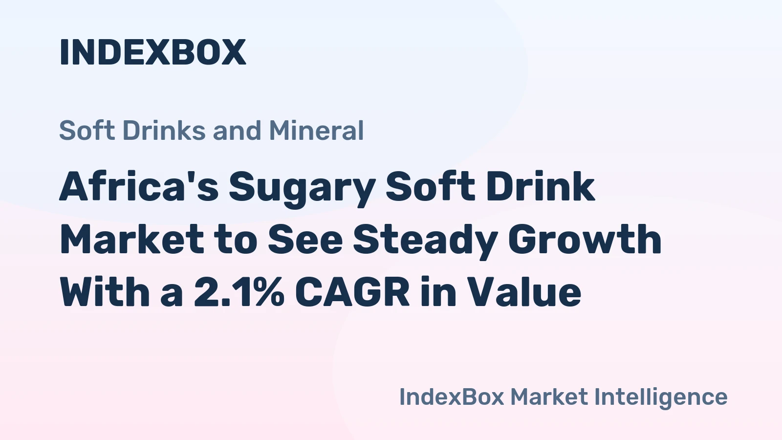 Africa's Sugary Soft Drink Market to See Steady Growth With a 2.1% CAGR in Value