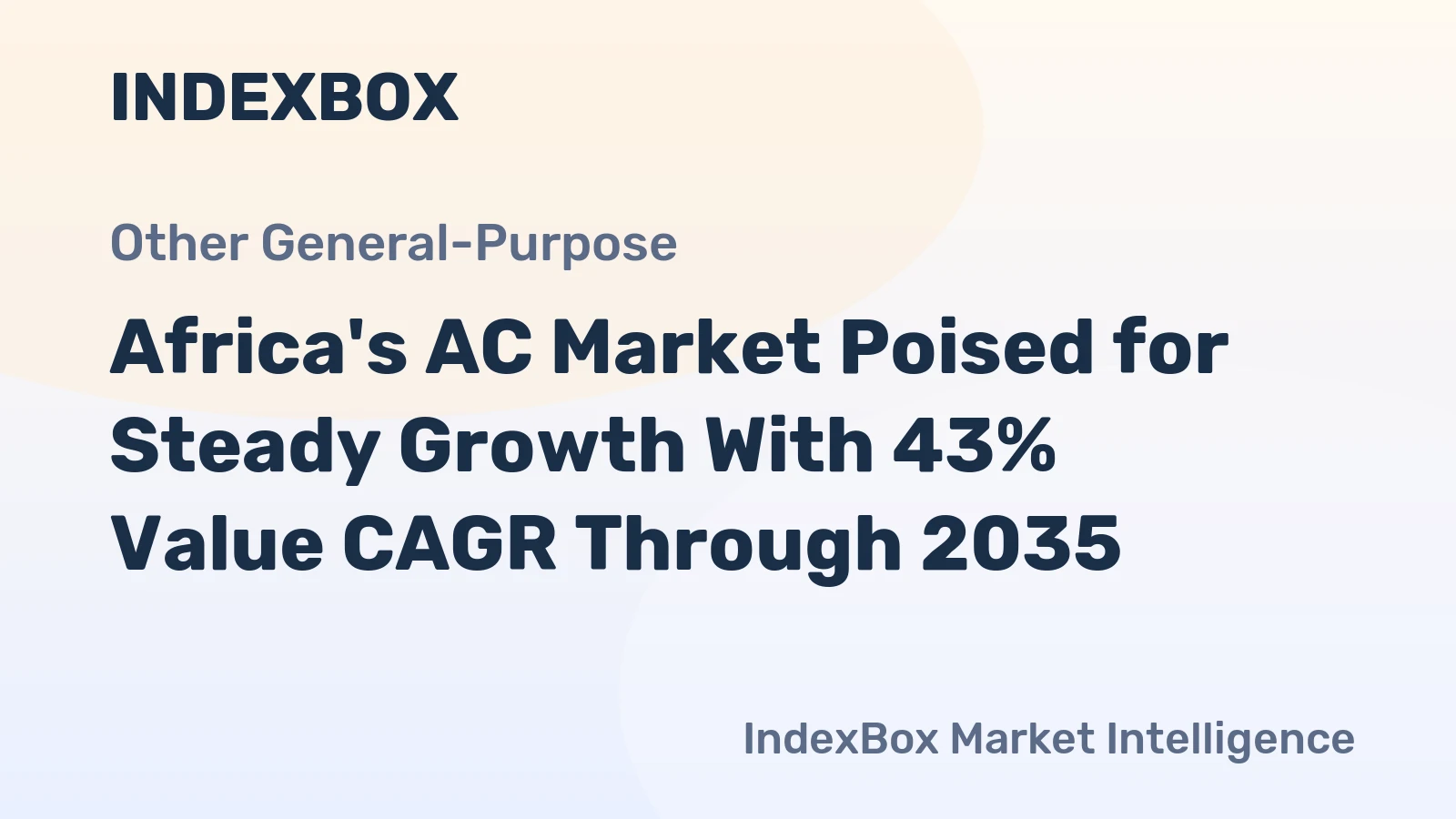 Africa's AC Market Poised for Steady Growth With 43% Value CAGR Through 2035