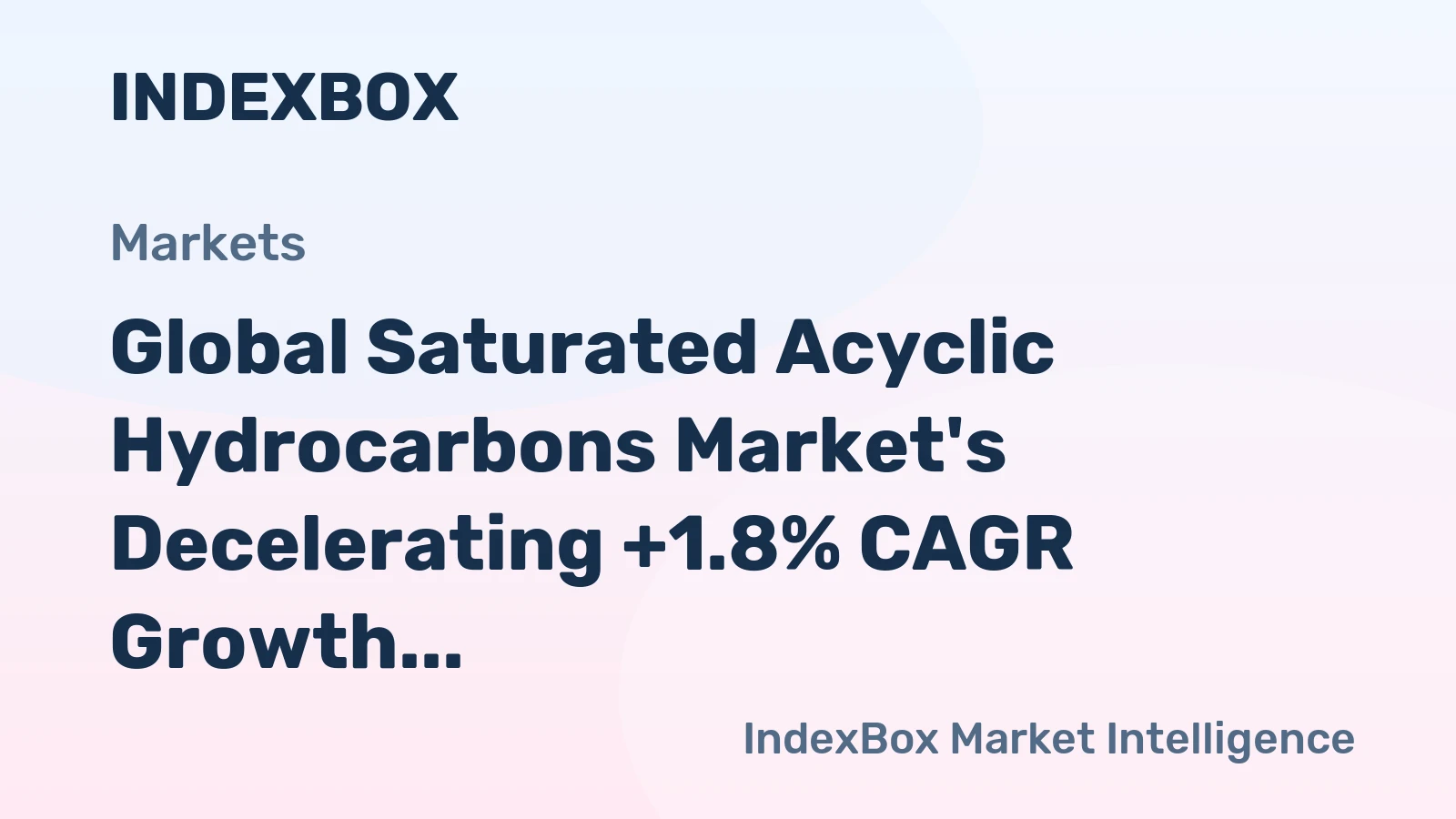 Global Saturated Acyclic Hydrocarbons Market's Decelerating +1.8% CAGR Growth Forecast to 2035