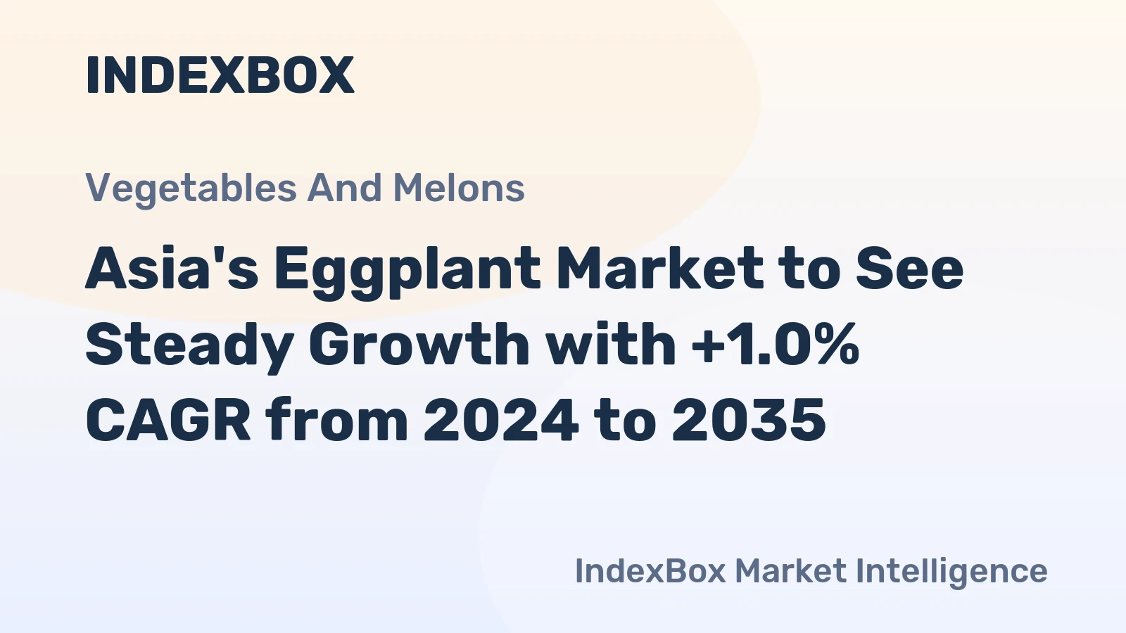 Asia's Eggplant Market to See Steady Growth with +1.0% CAGR from 2024 to 2035