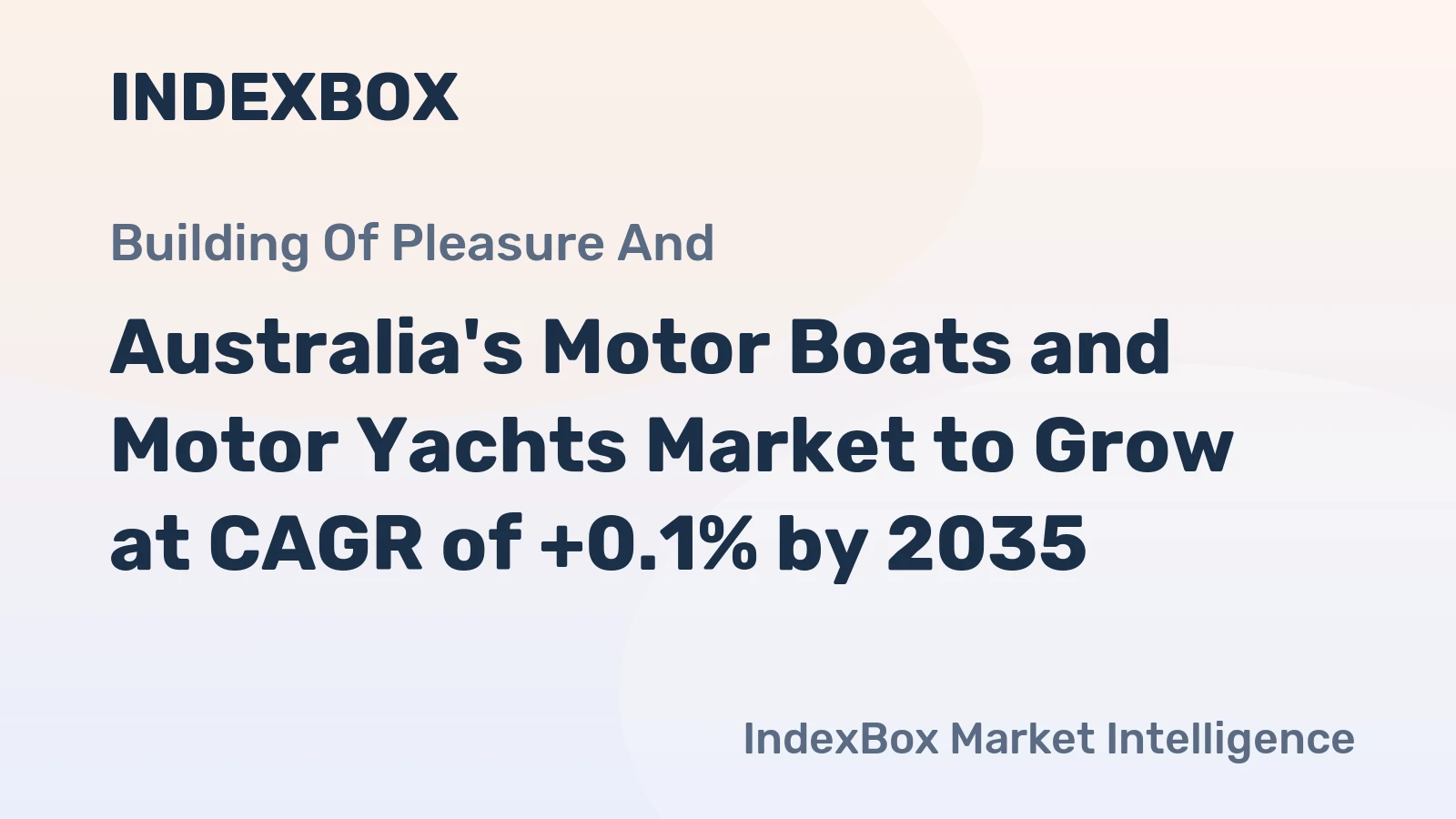 Australia's Motor Boats and Motor Yachts Market to Grow at CAGR of +0.1% by 2035