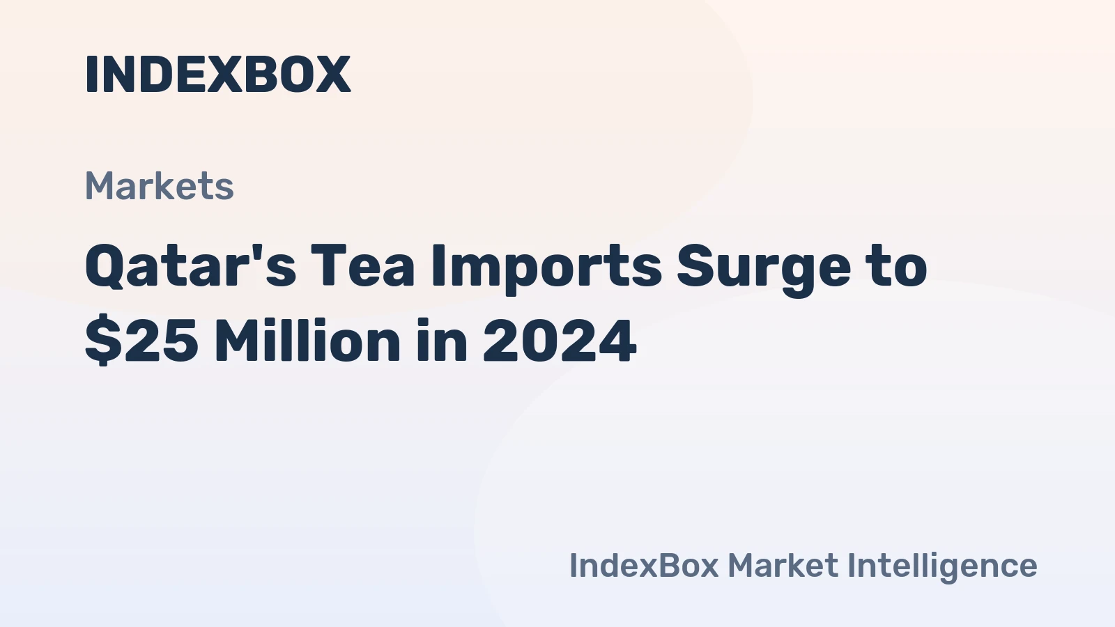 Qatar's Tea Imports Surge to $25 Million in 2024