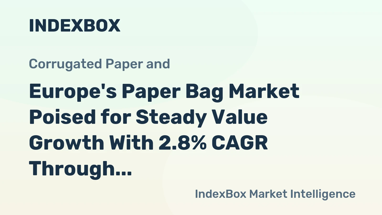 Europe's Paper Bag Market Poised for Steady Value Growth With 2.8% CAGR Through 2035