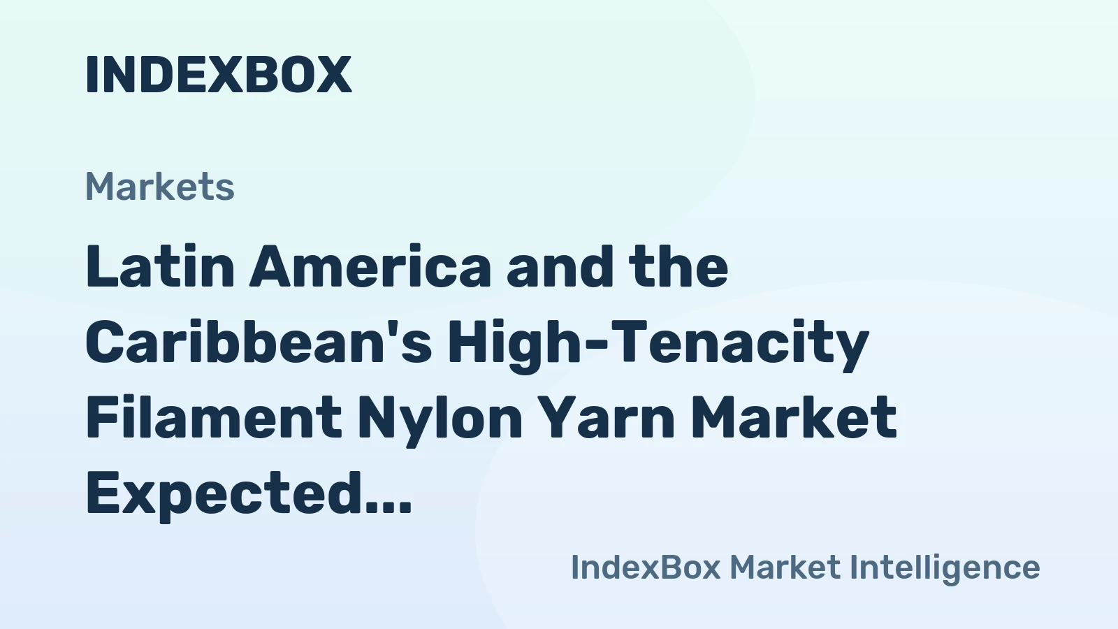Latin America and the Caribbean's High-Tenacity Filament Nylon Yarn Market Expected to Grow at a CAGR of +0.6% Over the Next Decade
