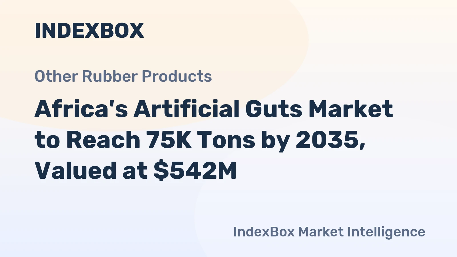 Africa's Artificial Guts Market to Reach 75K Tons by 2035, Valued at $542M