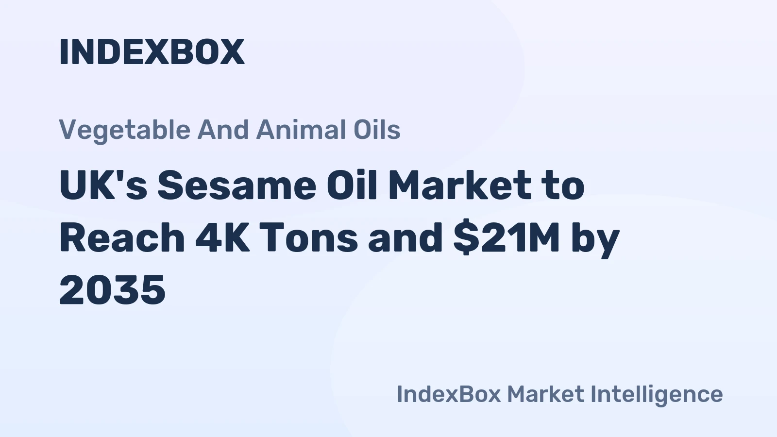 UK's Sesame Oil Market to Reach 4K Tons and $21M by 2035