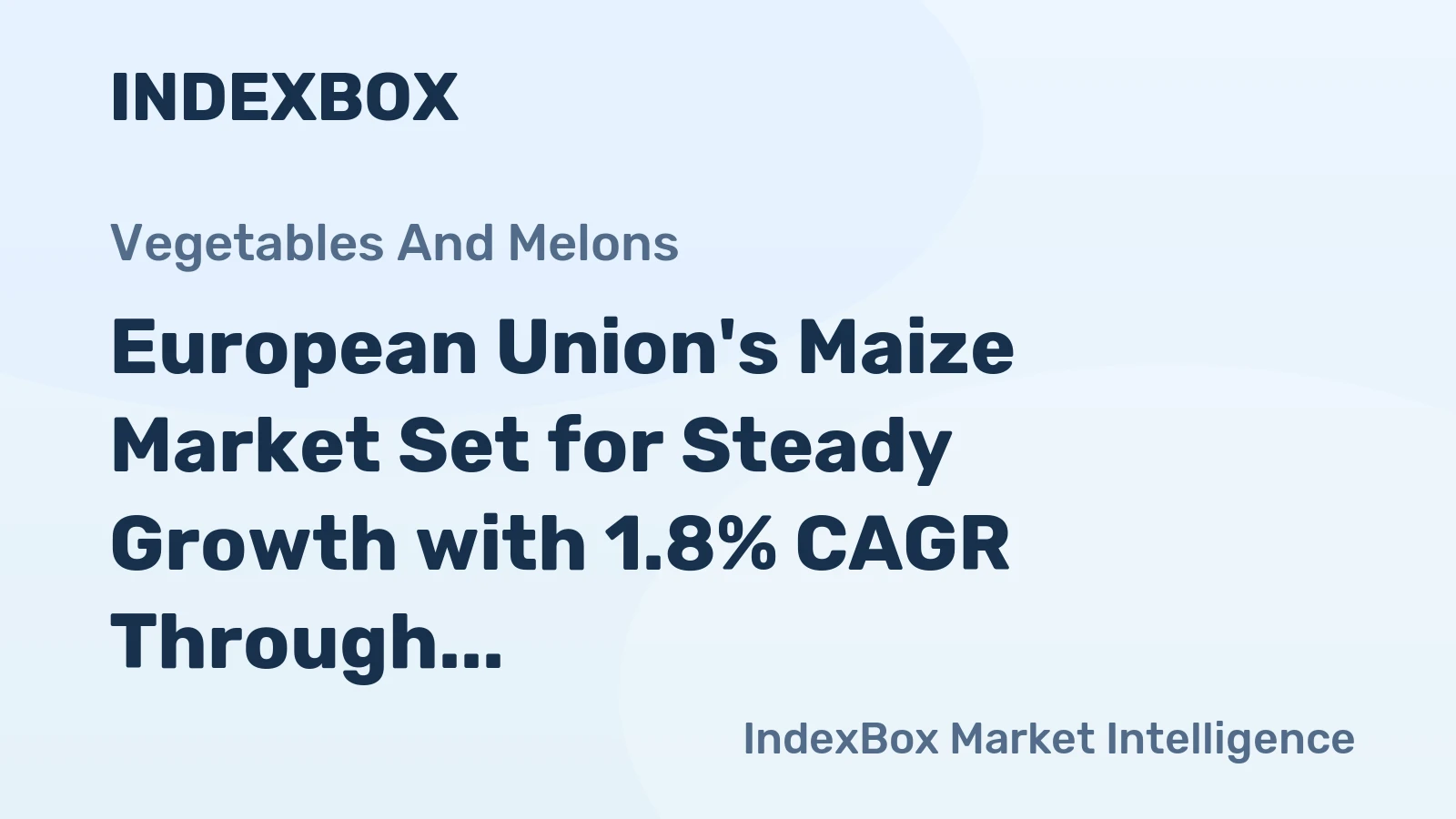 European Union's Maize Market Set for Steady Growth with 1.8% CAGR Through 2035