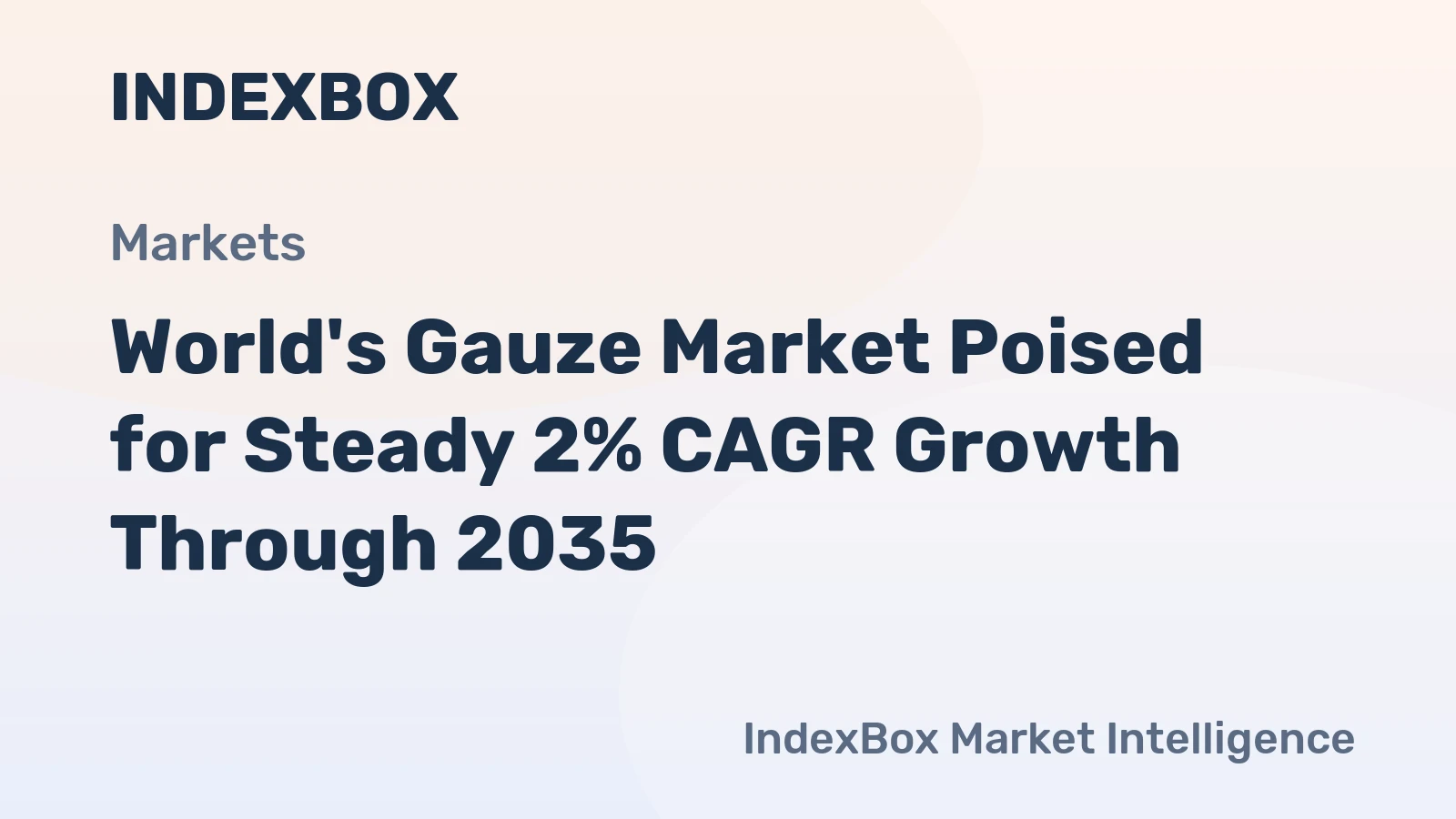 World's Gauze Market Poised for Steady 2% CAGR Growth Through 2035