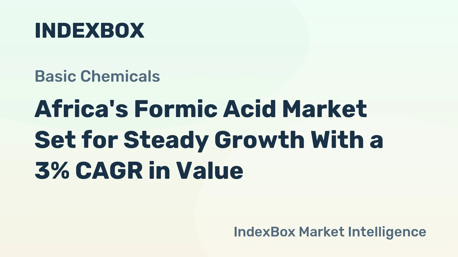 Africa's Formic Acid Market Set for Steady Growth With a 3% CAGR in Value