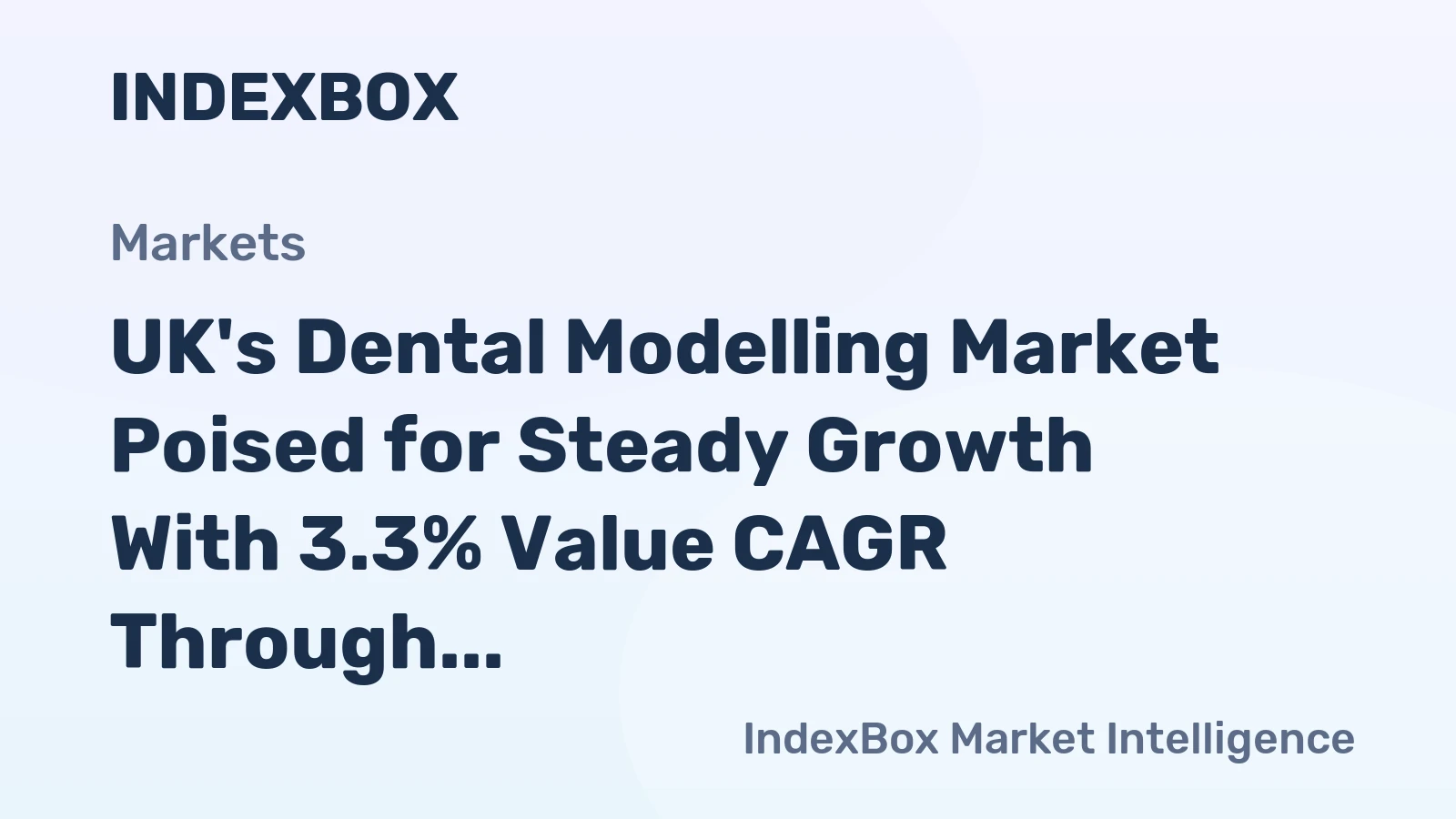 UK's Dental Modelling Market Poised for Steady Growth With 3.3% Value CAGR Through 2035