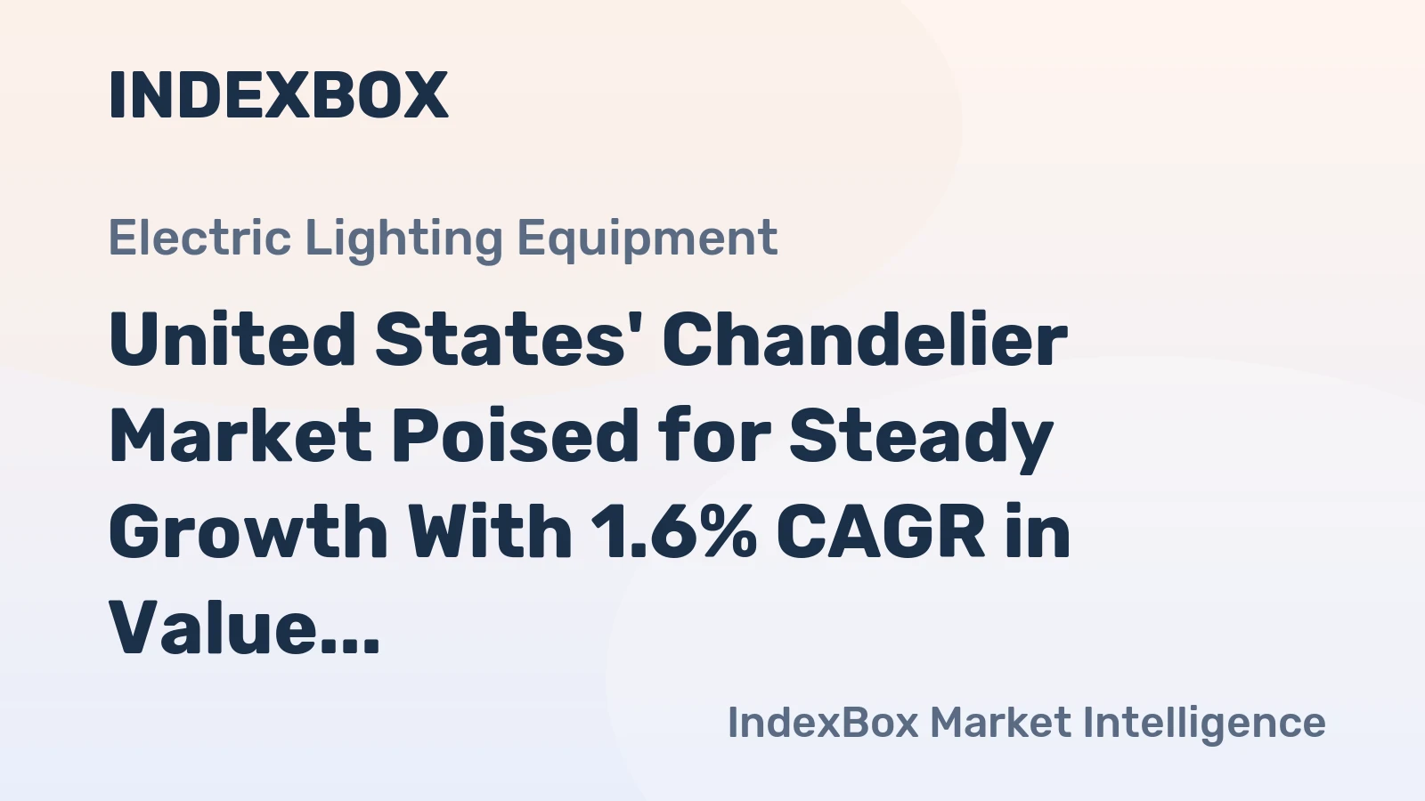 United States' Chandelier Market Poised for Steady Growth With 1.6% CAGR in Value