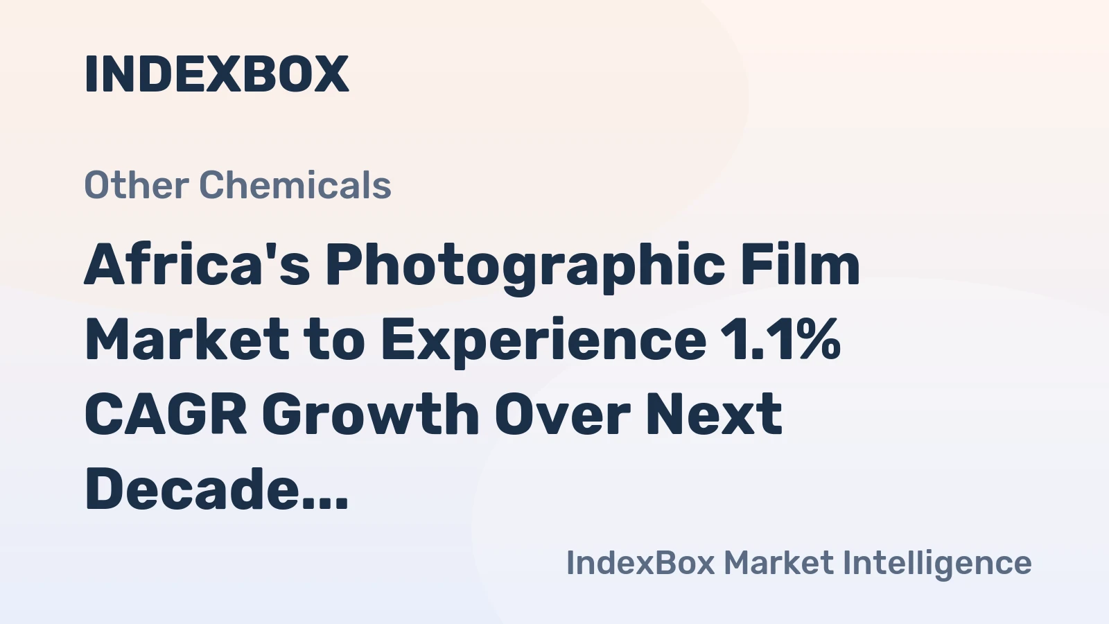 Africa's Photographic Film Market to Experience 1.1% CAGR Growth Over Next Decade