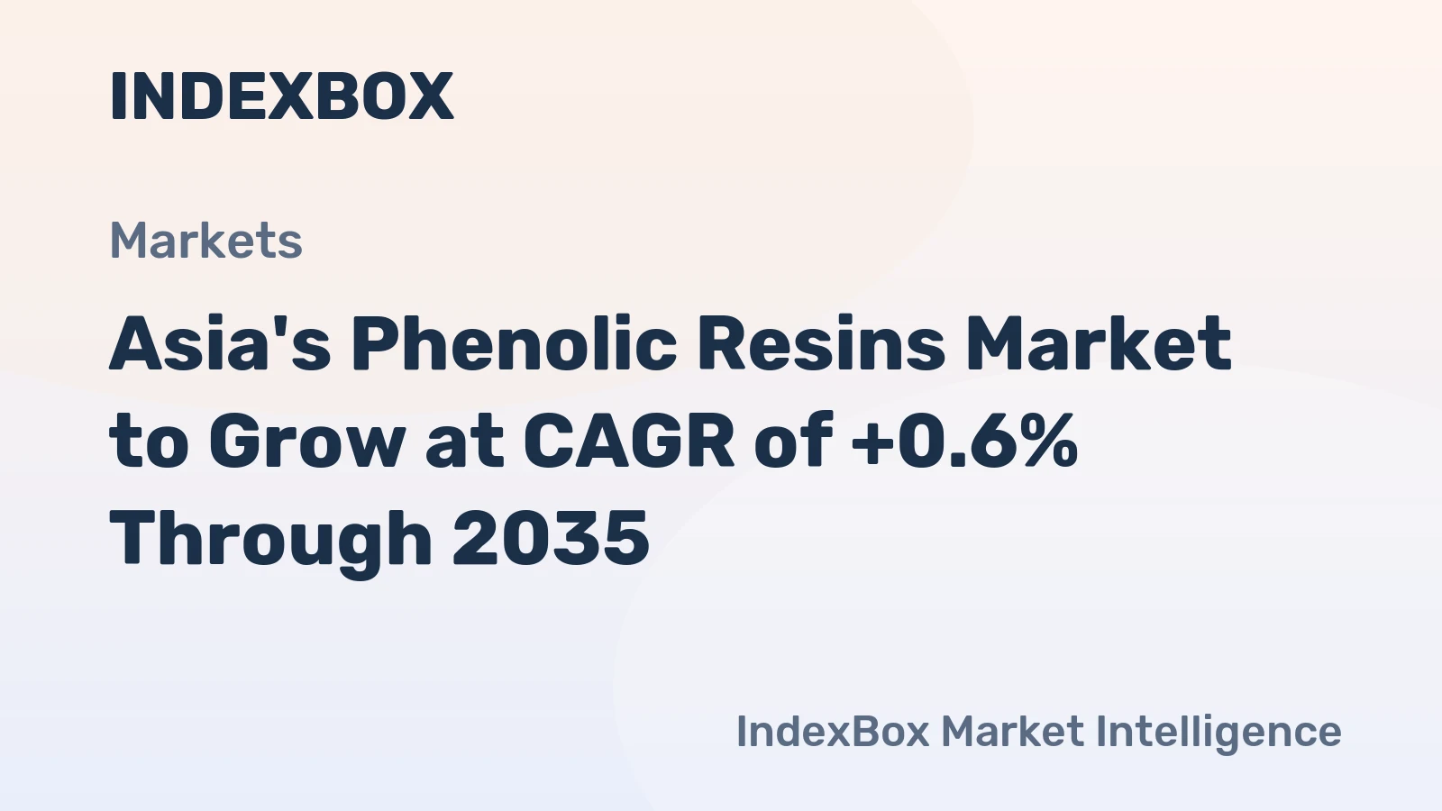 Asia's Phenolic Resins Market to Grow at CAGR of +0.6% Through 2035