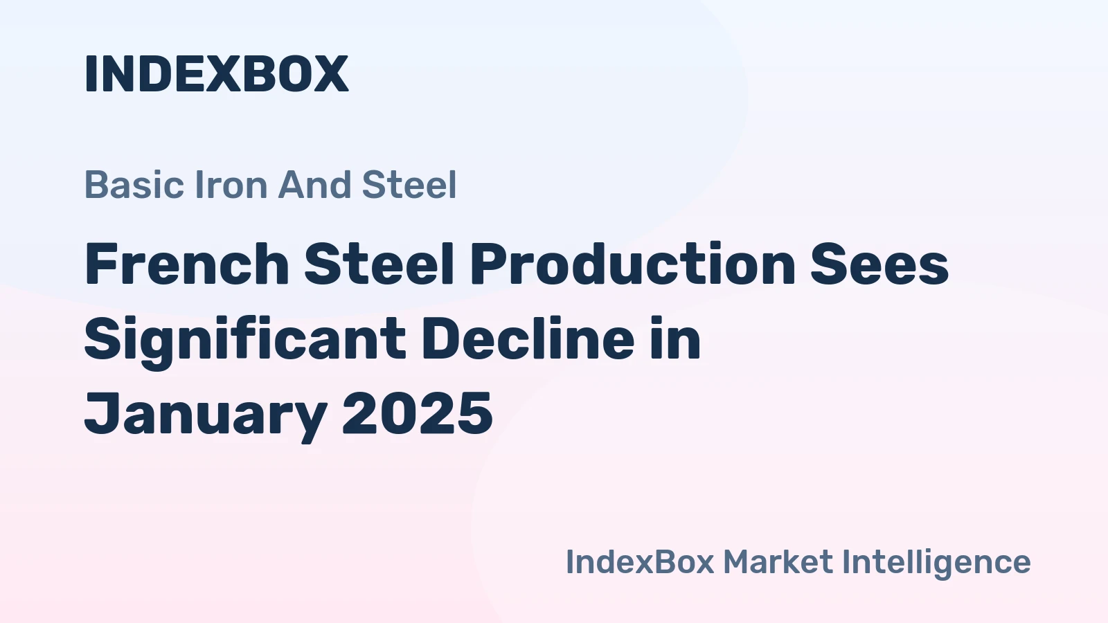 French Steel Production Sees Significant Decline in January 2025