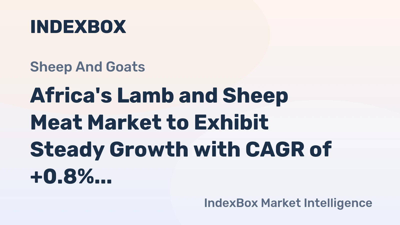Africa's Lamb and Sheep Meat Market to Exhibit Steady Growth with CAGR of +0.8% Through 2035, Reaching $13.8B by End of Forecast Period