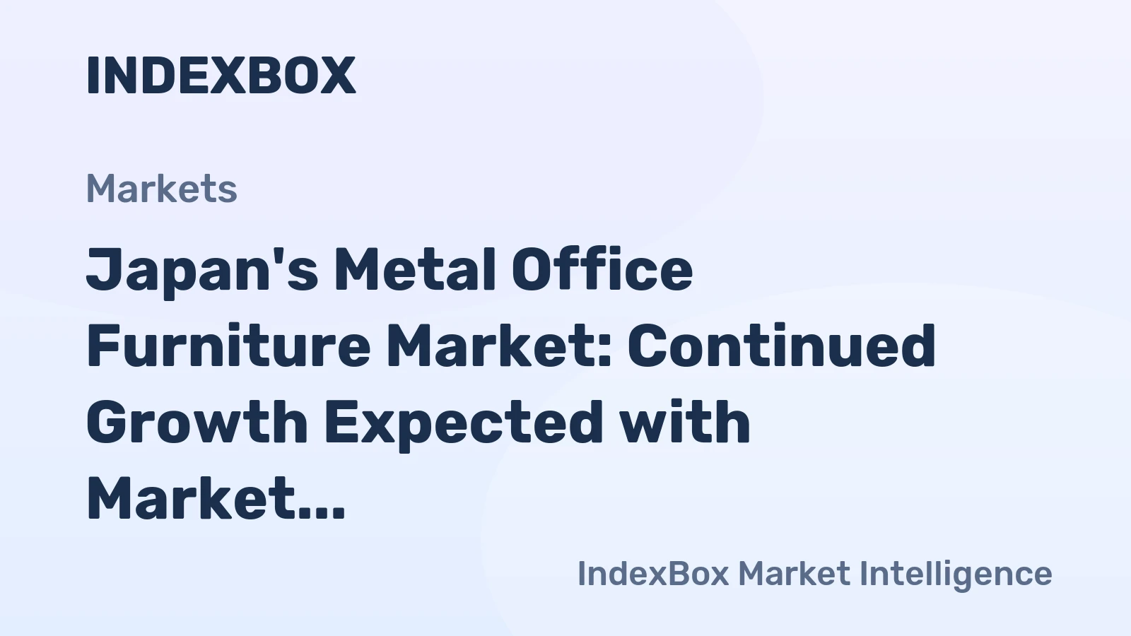 Japan's Metal Office Furniture Market: Continued Growth Expected with Market Volume Reaching 13K Tons and Market Value Reaching $42M by 2035