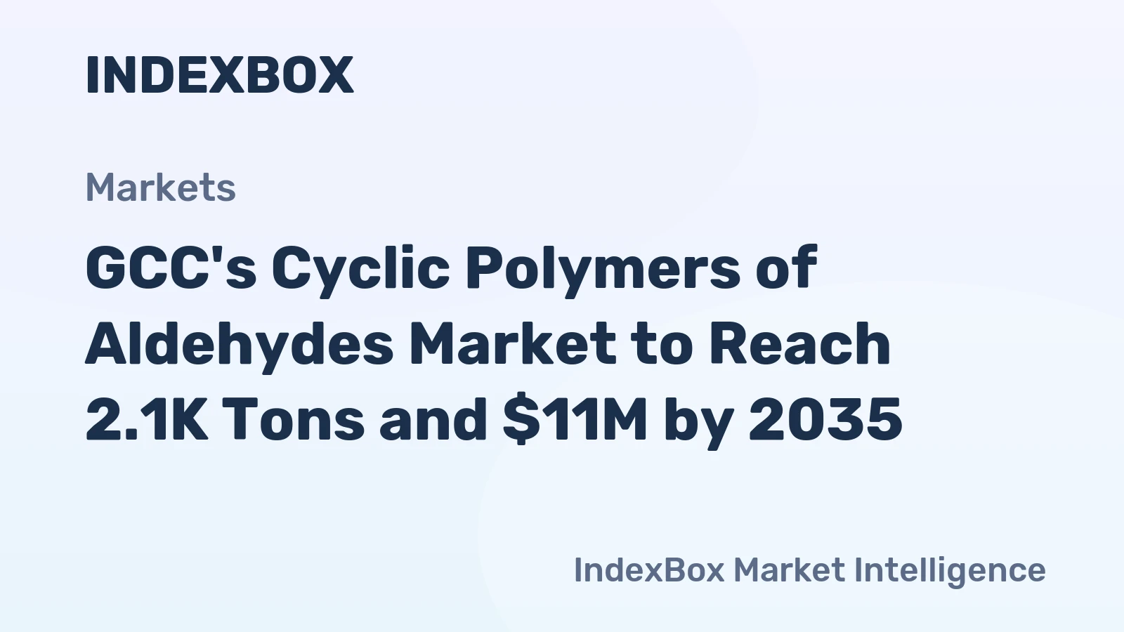 GCC's Cyclic Polymers of Aldehydes Market to Reach 2.1K Tons and $11M by 2035
