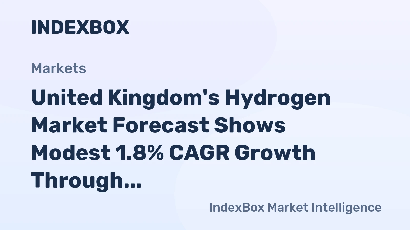United Kingdom's Hydrogen Market Forecast Shows Modest 1.8% CAGR Growth Through 2035