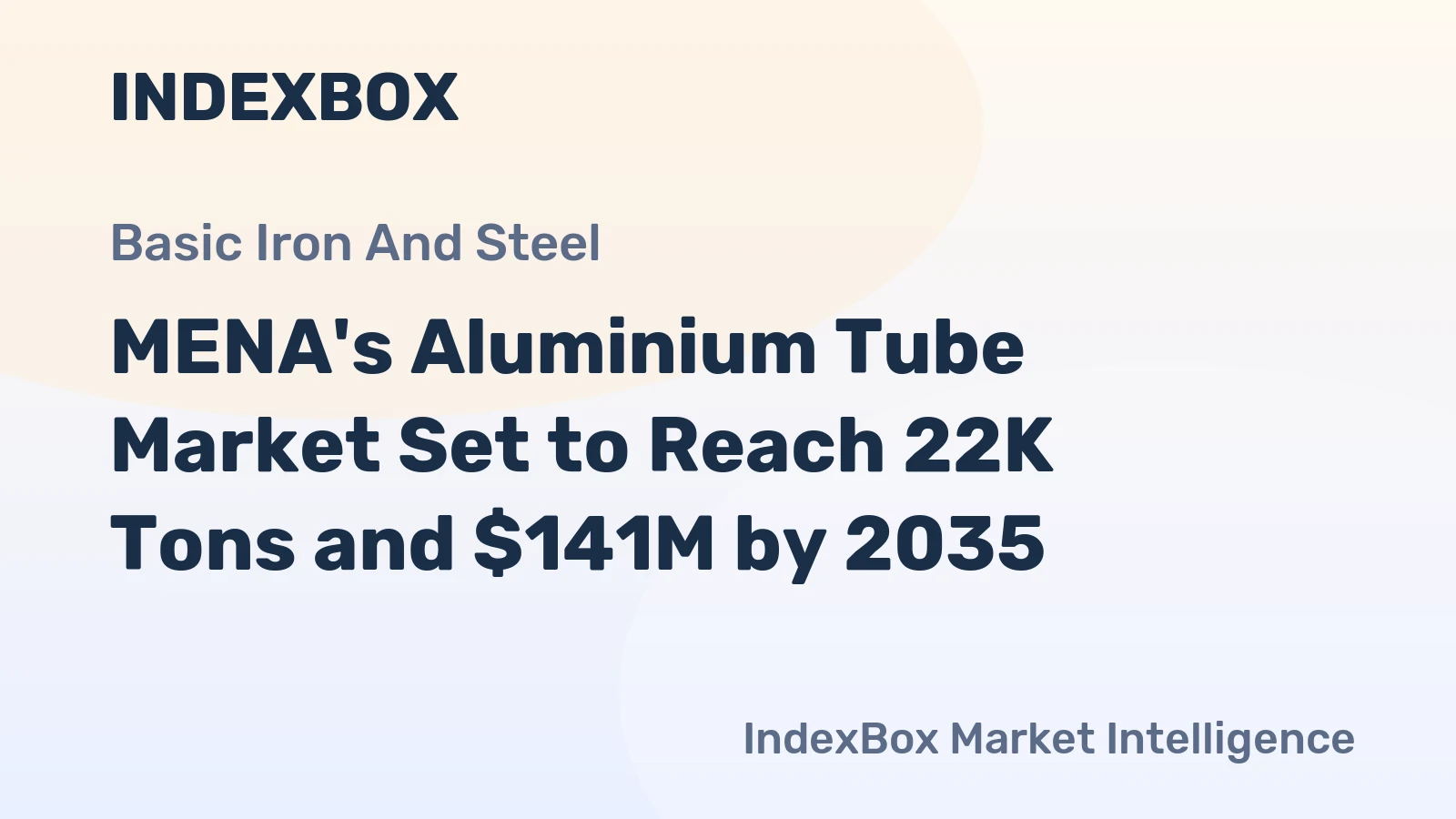 MENA's Aluminium Tube Market Set to Reach 22K Tons and $141M by 2035