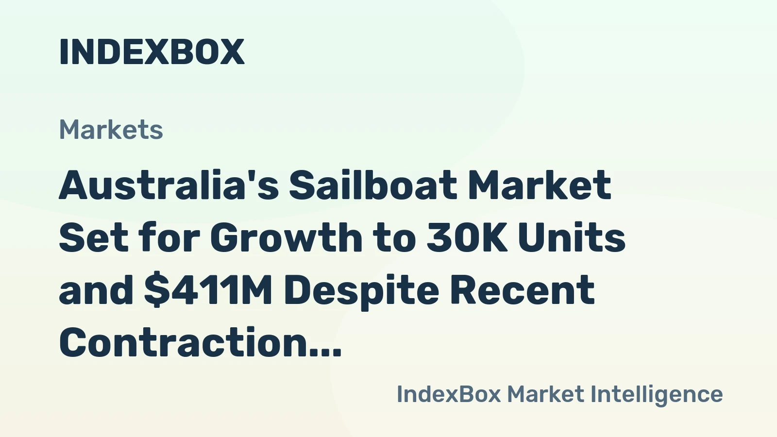 Australia's Sailboat Market Set for Growth to 30K Units and $411M Despite Recent Contraction