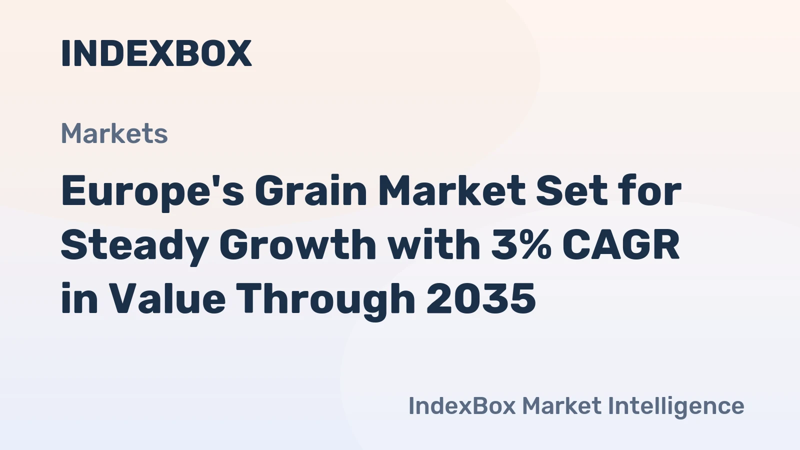 Europe's Grain Market Set for Steady Growth with 3% CAGR in Value Through 2035