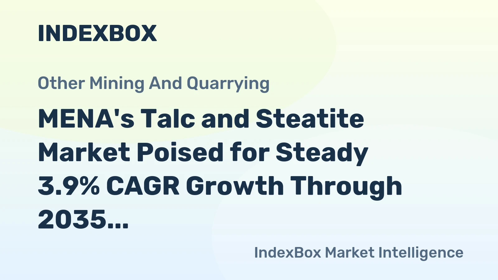 MENA's Talc and Steatite Market Poised for Steady 3.9% CAGR Growth Through 2035