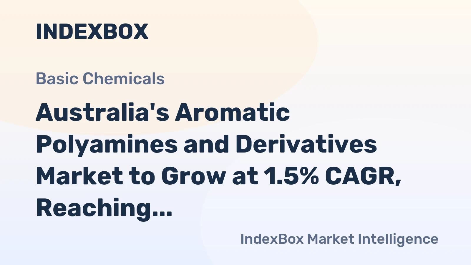 Australia's Aromatic Polyamines and Derivatives Market to Grow at 1.5% CAGR, Reaching 9.1K Tons by 2035