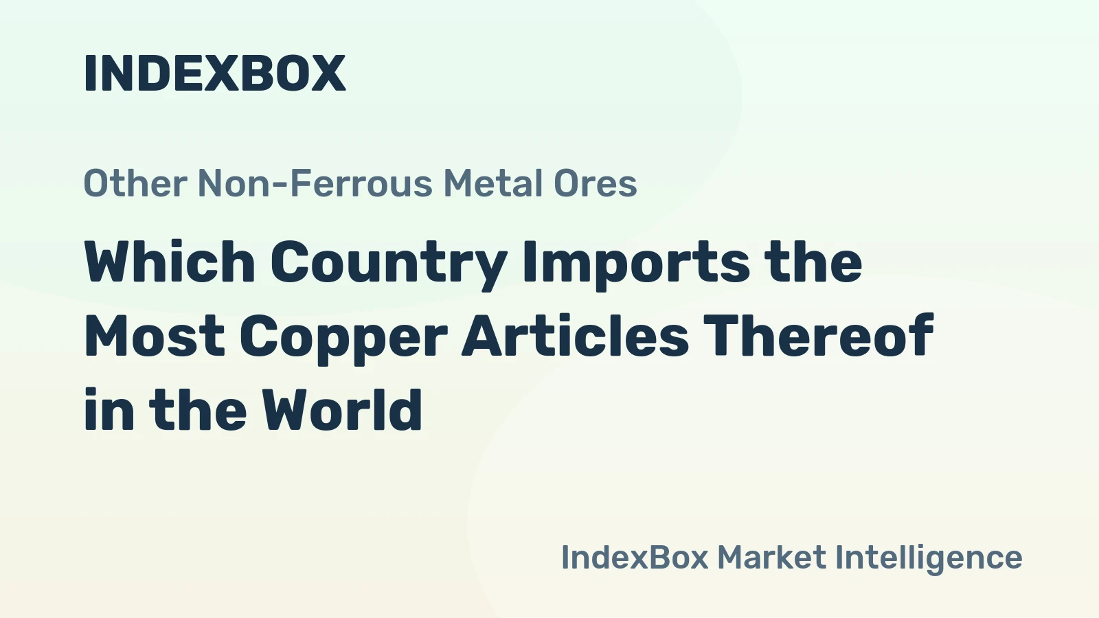 Which Country Imports the Most Copper Articles Thereof in the World?
