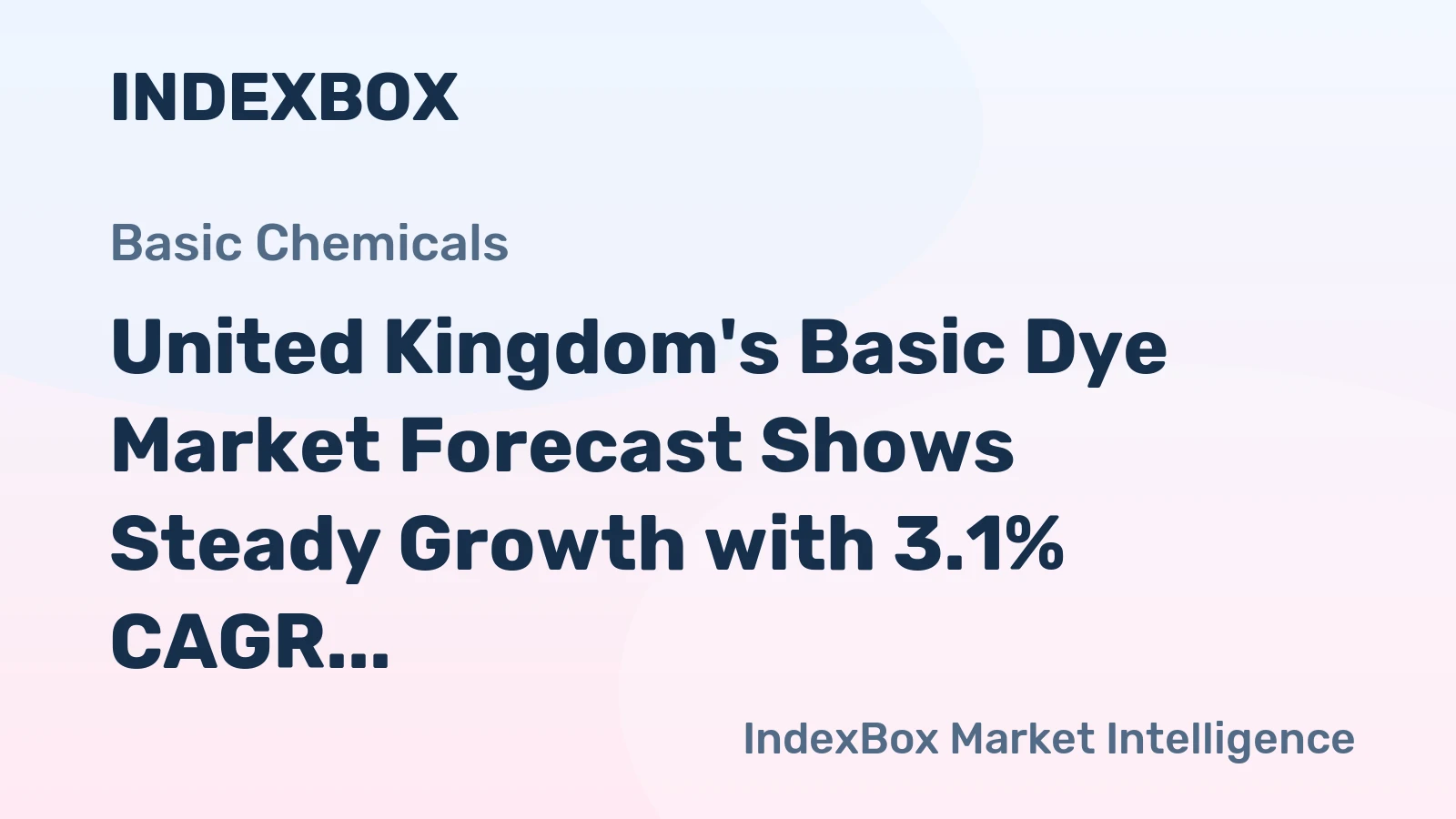 United Kingdom's Basic Dye Market Forecast Shows Steady Growth with 3.1% CAGR in Value