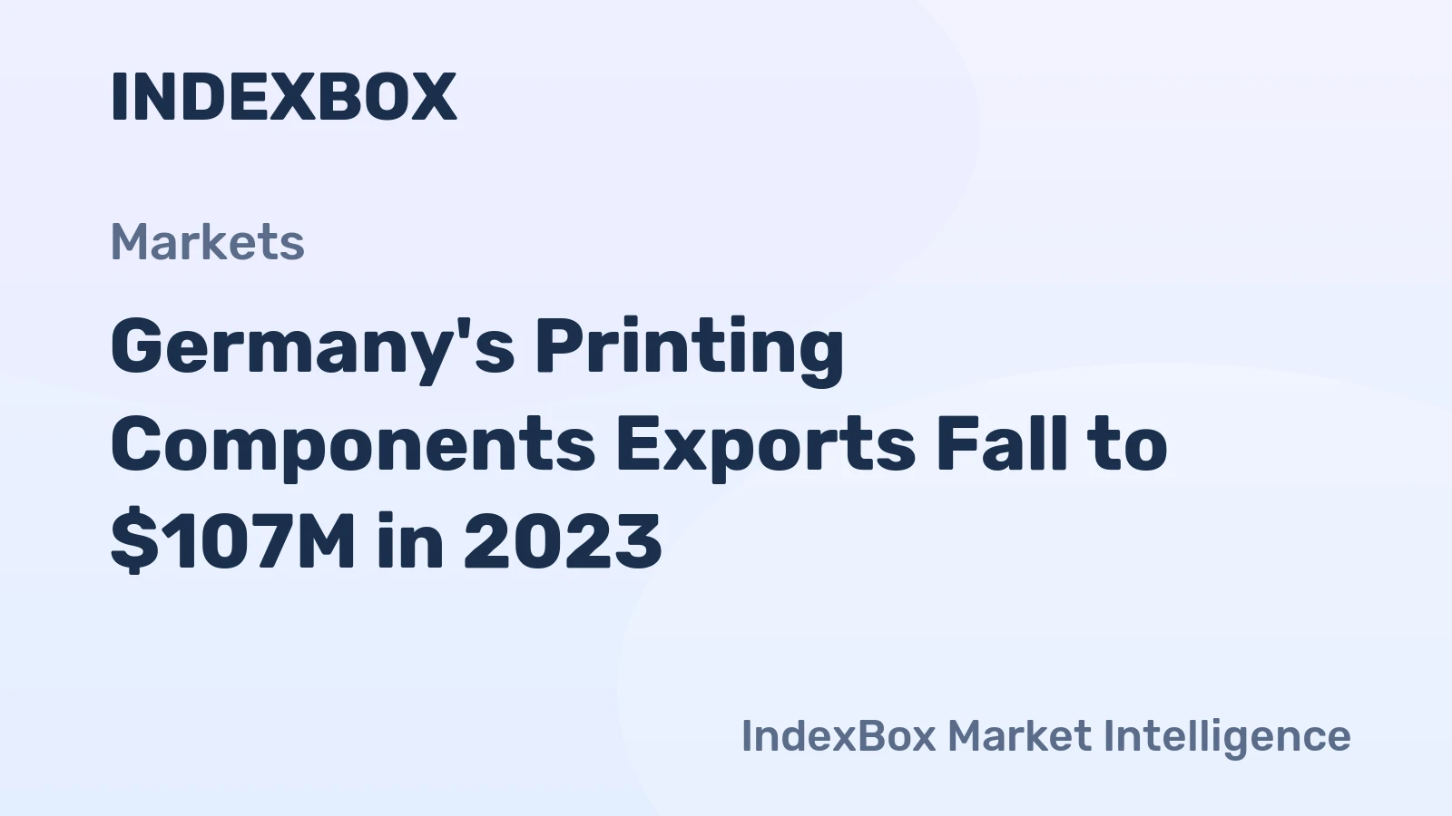 Germany's Printing Components Exports Fall to $107M in 2023