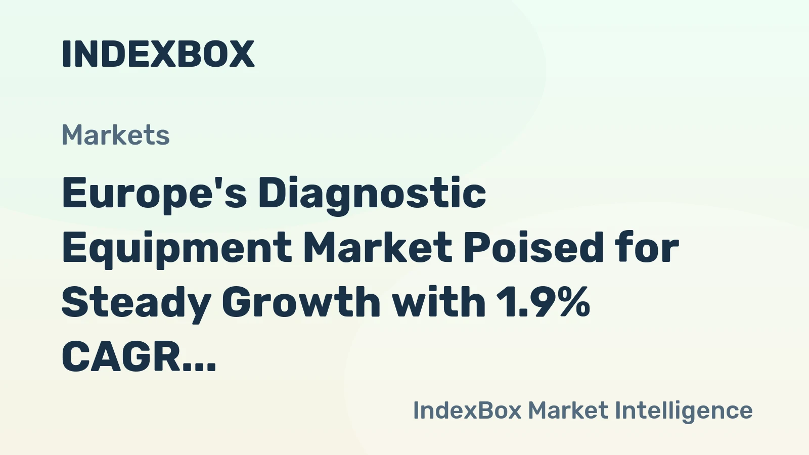 Europe's Diagnostic Equipment Market Poised for Steady Growth with 1.9% CAGR Through 2035
