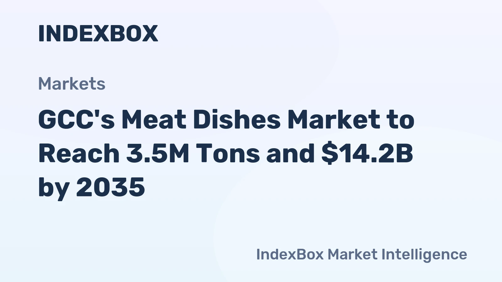 GCC's Meat Dishes Market to Reach 3.5M Tons and $14.2B by 2035