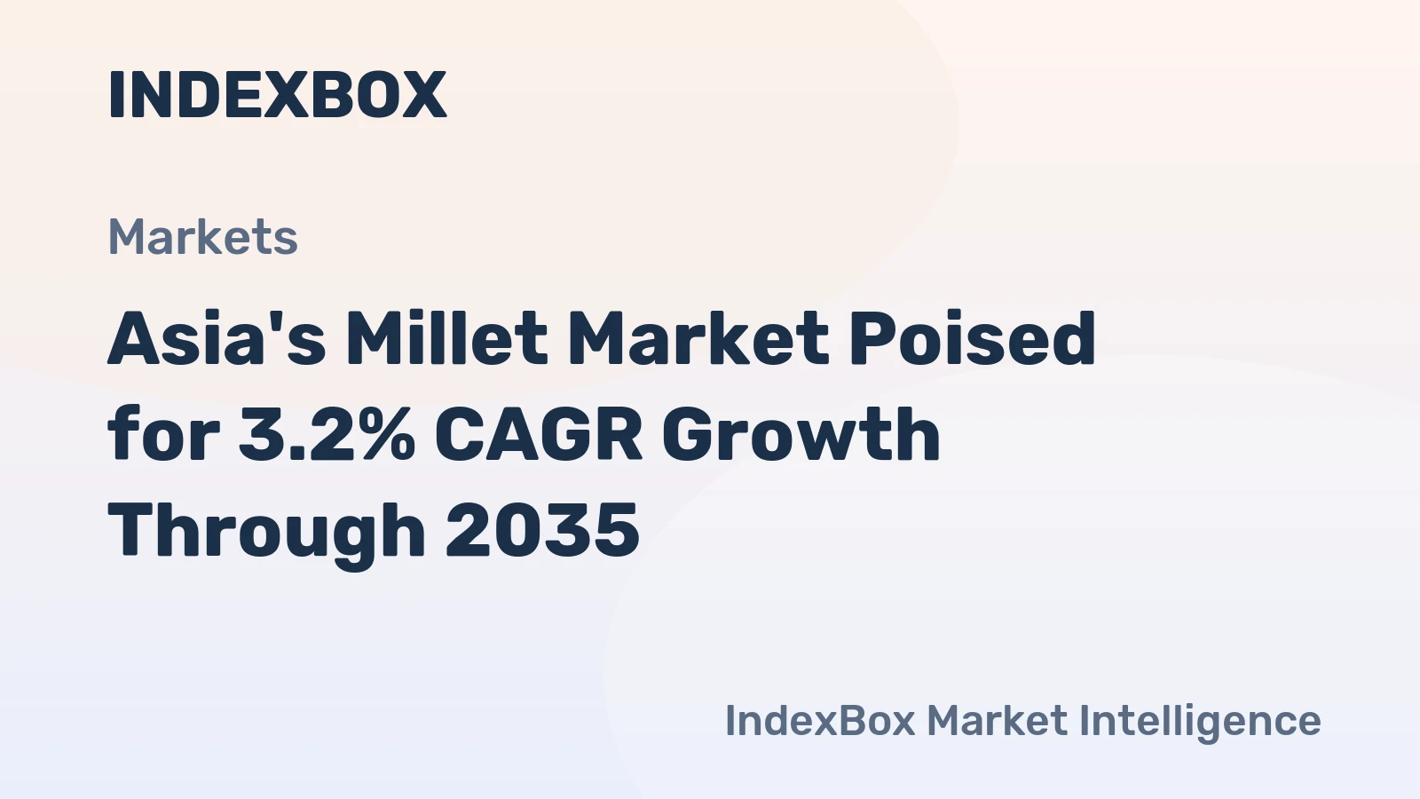 Asia's Millet Market Poised for 3.2% CAGR Growth Through 2035