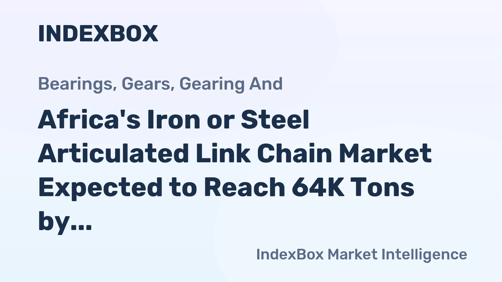 Africa's Iron or Steel Articulated Link Chain Market Expected to Reach 64K Tons by 2035, Valued at $334M